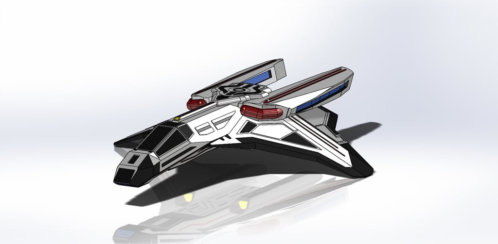 Gryphon Federation Warp Fighter by Jssharpknife | Download free STL ...