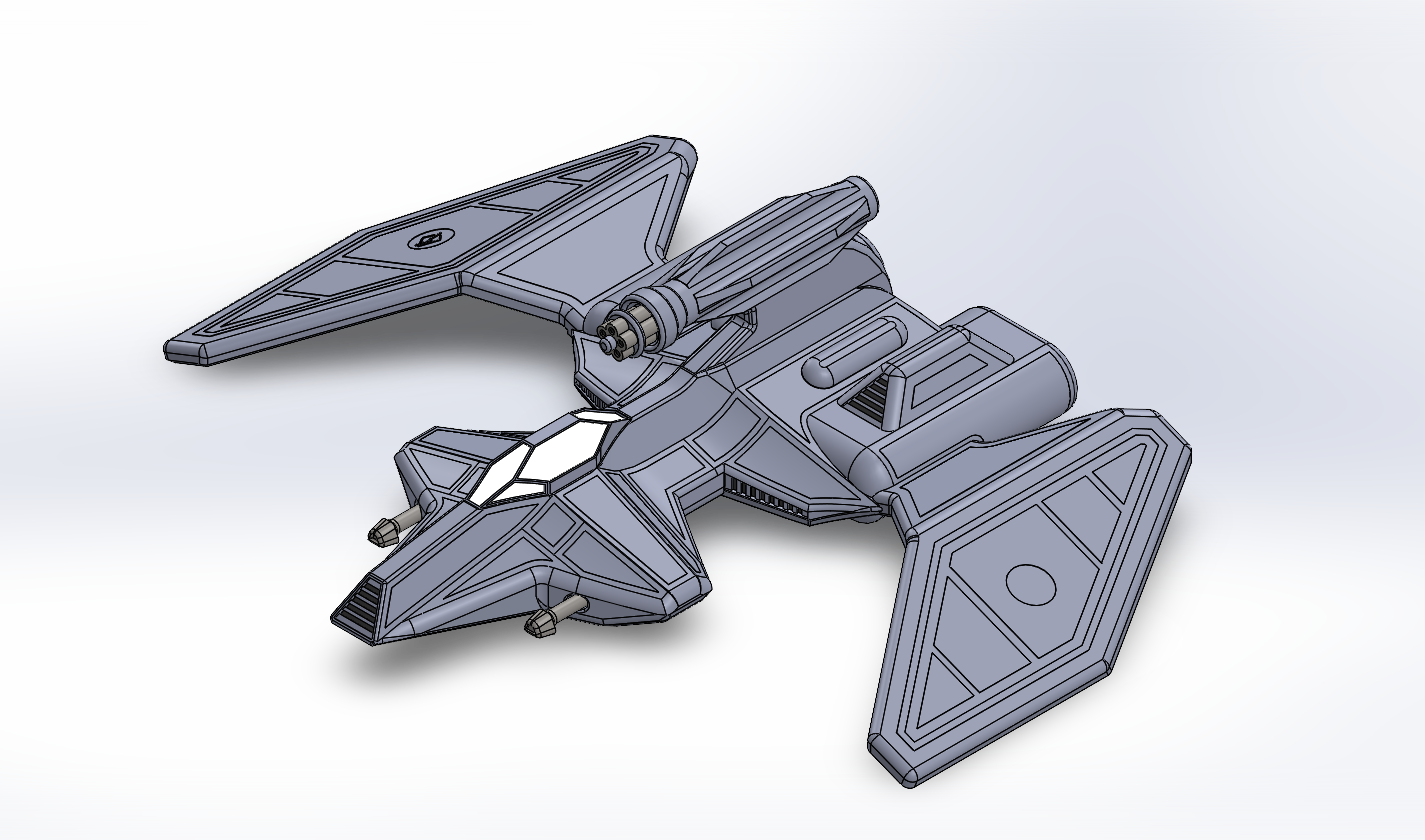 FSW Fighter, Starfighter by Jssharpknife | Download free STL model ...