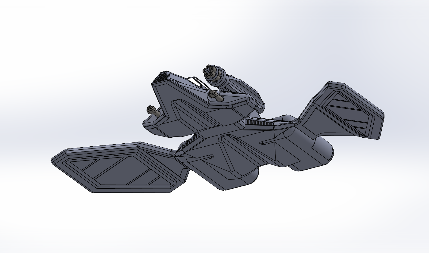 FSW Fighter, Starfighter by Jssharpknife | Download free STL model ...