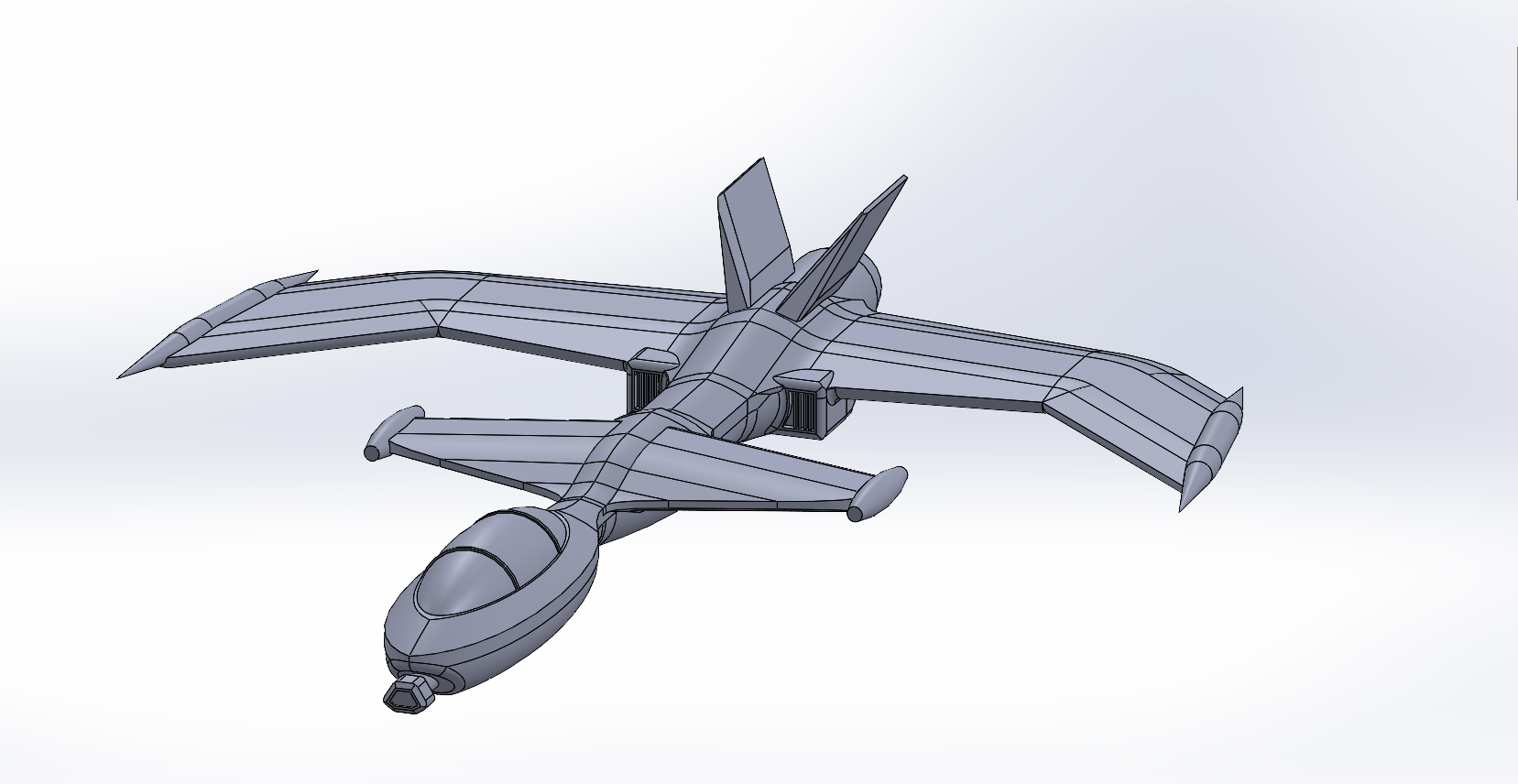 UltraLight Scout Craft, Starfigther by Jssharpknife | Download free STL ...