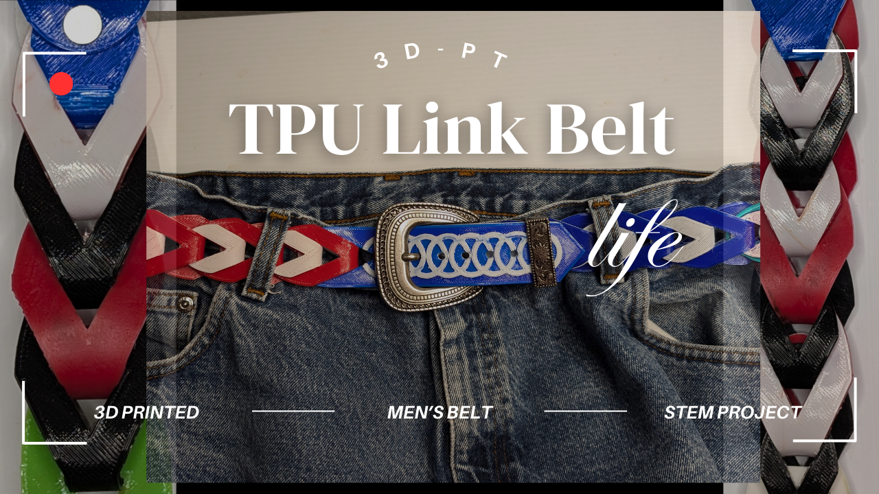 Men's TPU Link Belt by 3D-PT | Printables Store
