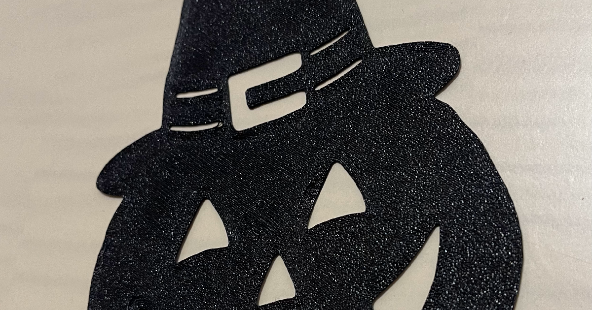 Wall art - Halloween pumpkin (witch hat) by Andulka | Download free STL ...