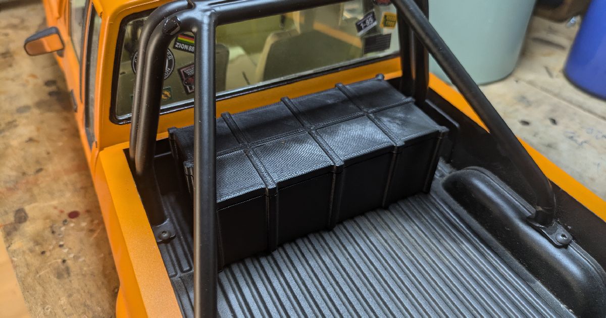 Pickup Truck Battery Box (Shorty) for RC4WD XtraCab, Mojave II ...