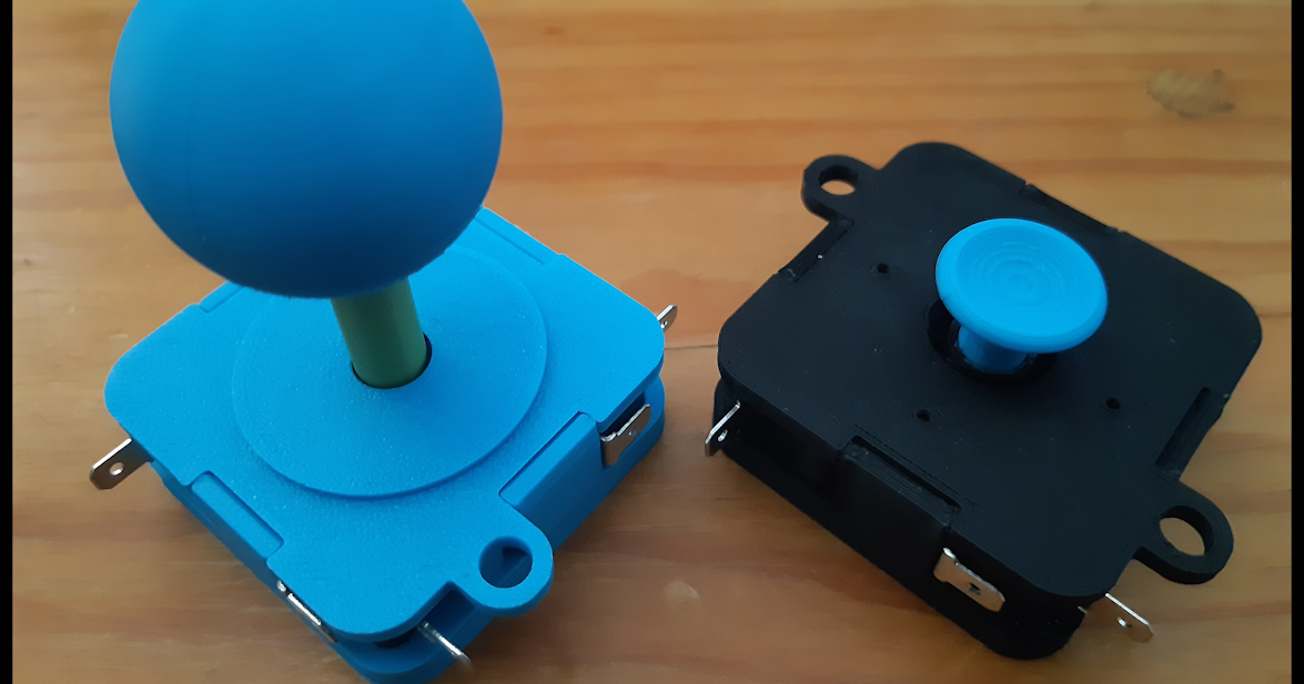 Slimline Joystick Mechanism - 19mm thick - Good for a Thumbstick por ...