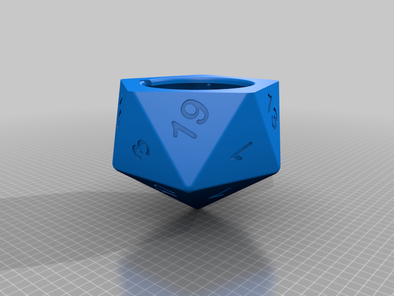 Updated- 7" D20 Jar, revisited by Becker Thorne | Download free STL ...