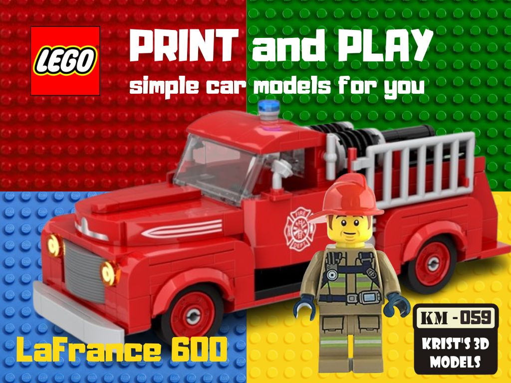 LEGO American LaFrance 600 by Mgr. Pavel Krist | Download free STL ...