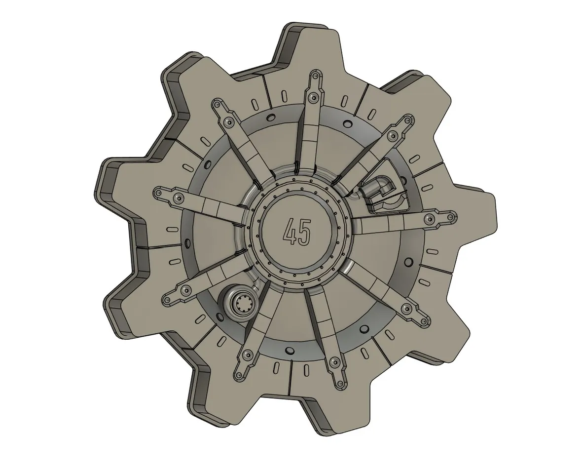 Fallout 4 Vault Door Detailed by Quickset45 | Download free STL model ...