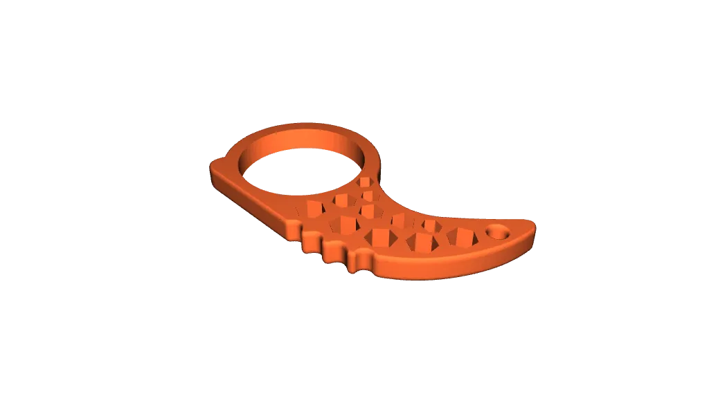Keyrambit with Holes by asixks | Download free STL model | Printables.com