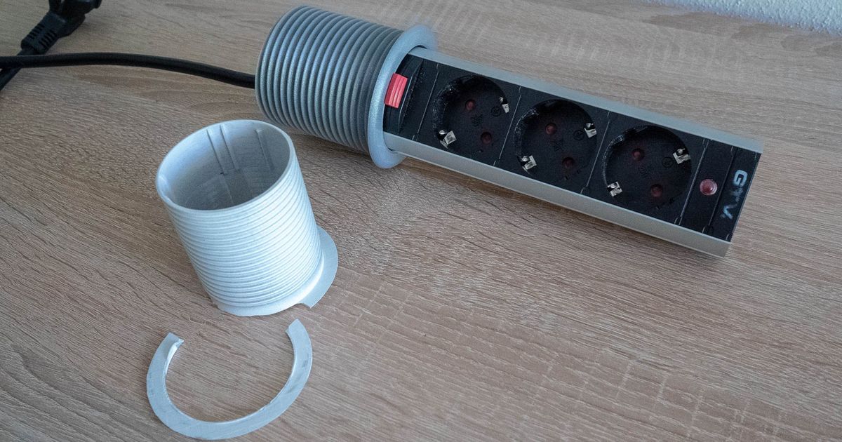 Housing for retractable (pull-out) electrical socket GTV by Hobby ...