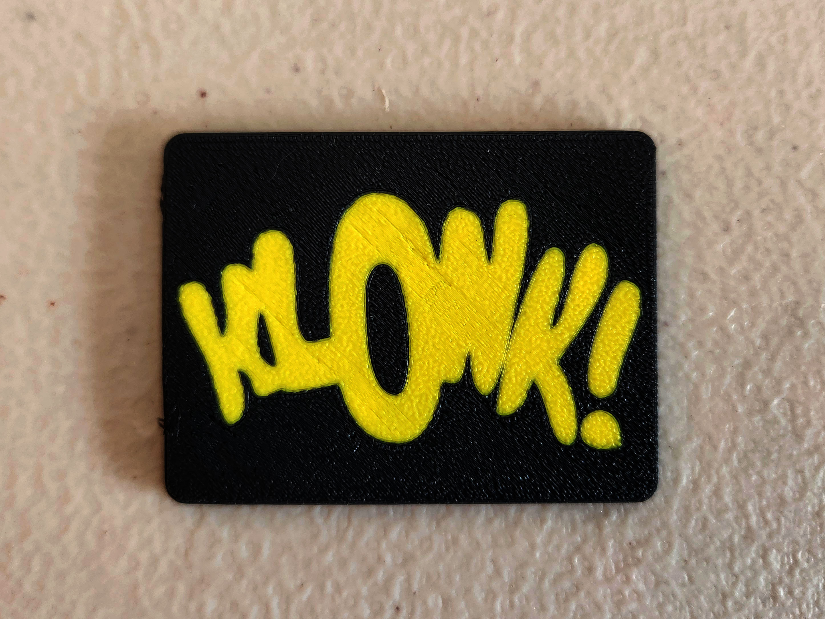Batman Fight Words Refrigerator Magnets by wottenad | Download free STL ...