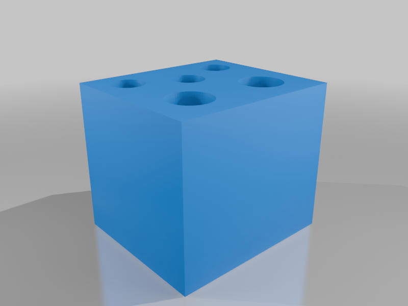 desk block pencil holder by lms_slicer | Download free STL model ...