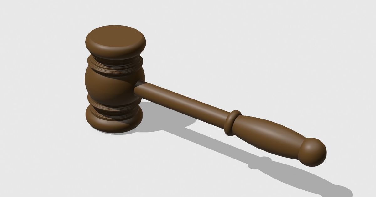 Gavel by DocPO | Download free STL model | Printables.com