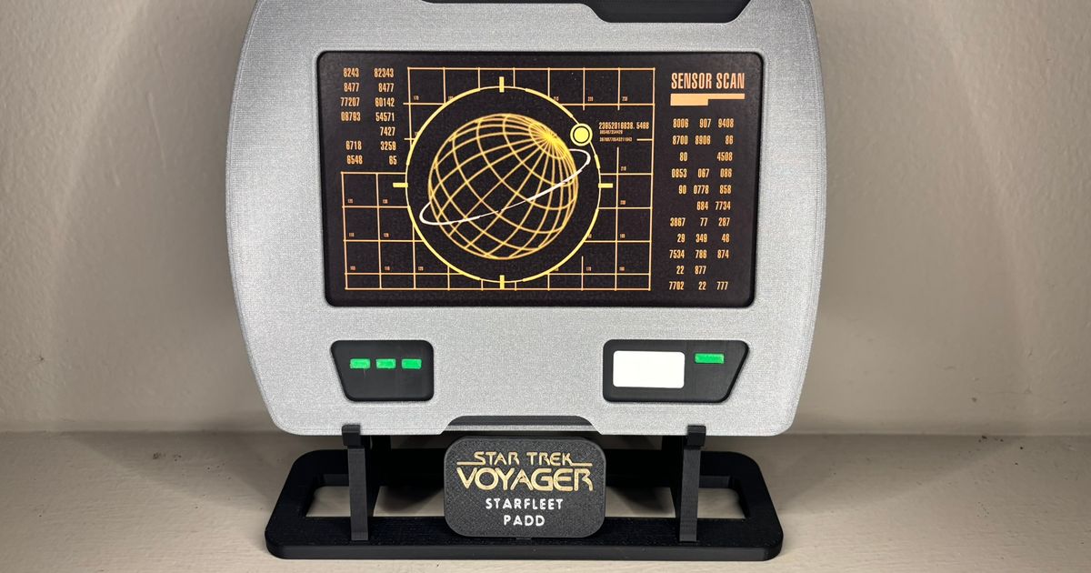 Star Trek: Voyager Large PADD by 𝗨𝗻𝗶𝗺𝗮𝘁𝗿𝗶𝘅𝗥𝗲𝗱🪐🌠 | Download free STL ...