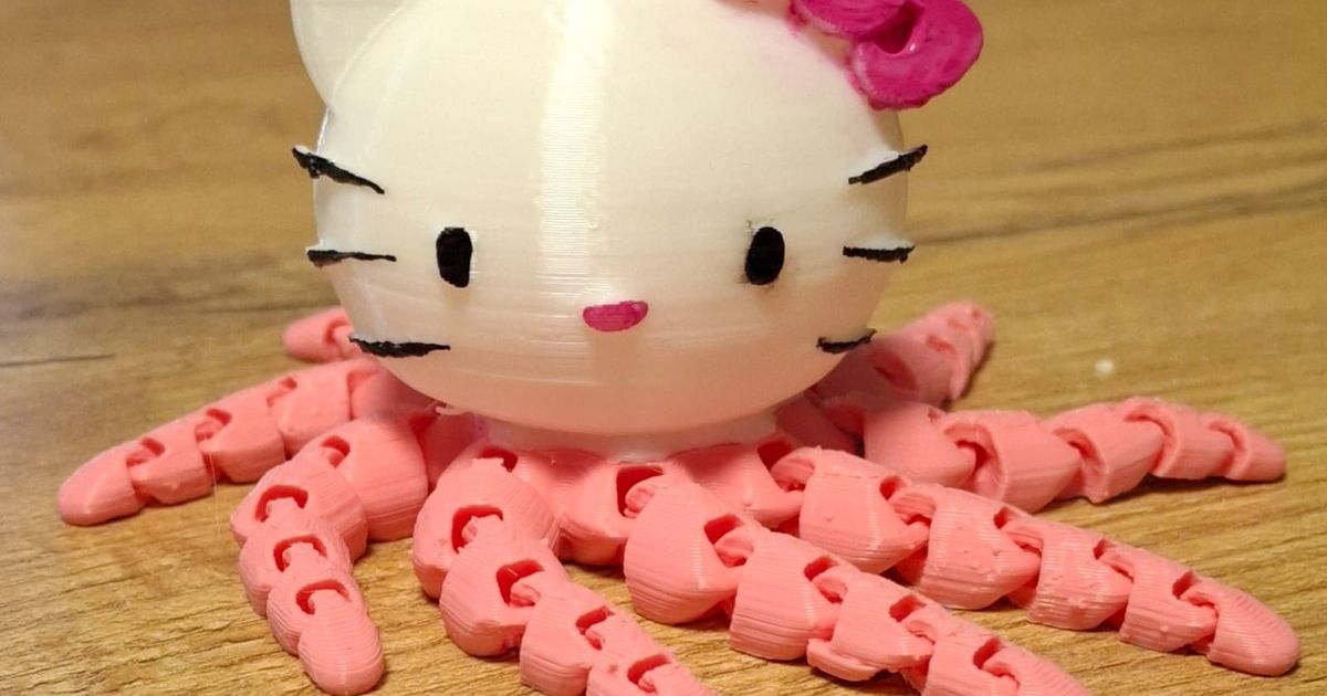 Octopus Hello Kitty by MammaTaz | Download free STL model | Printables.com