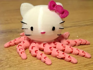 Octopus Hello Kitty by MammaTaz | Download free STL model | Printables.com