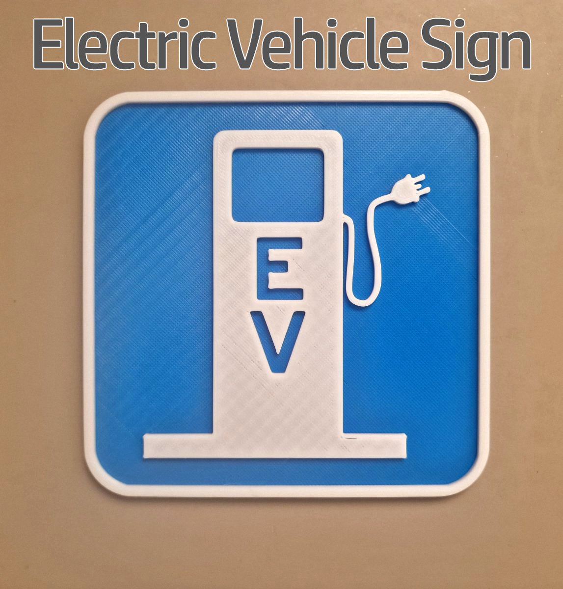 Electric Vehicle EV Charger Parking Sign by George Manessiotis ...