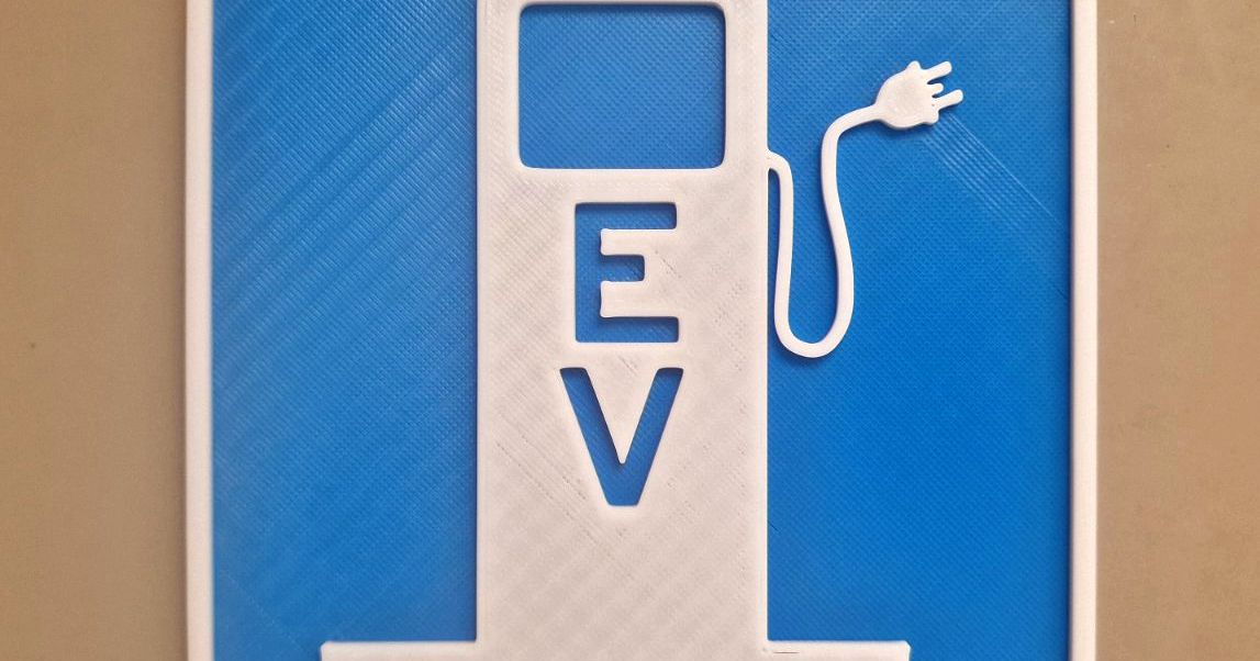 Electric Vehicle EV Charger Parking Sign by George Manessiotis ...