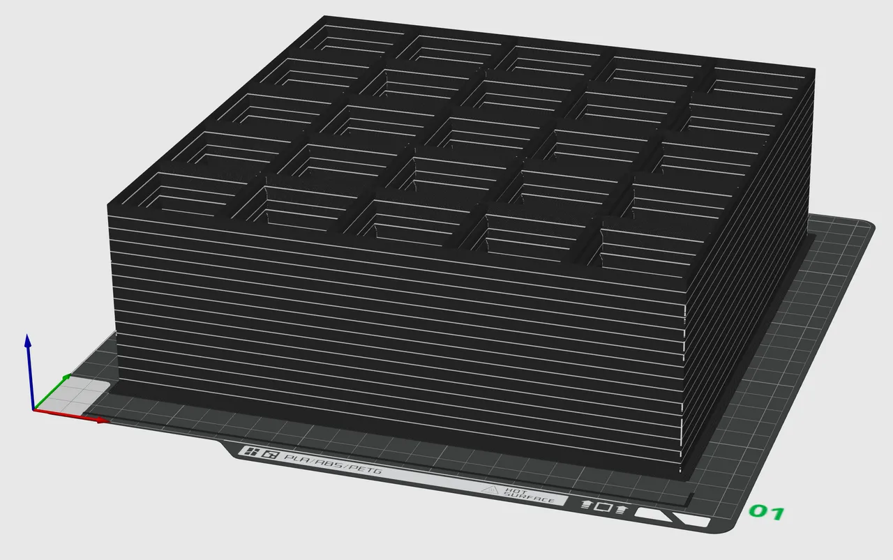 Gridfinity Baseplate Stack 16-high for Bambu with AMS by Filipe Laíns | Download free STL model ...