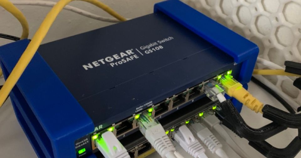 Netgear Multiboard Brackets Stack for 2x GS108 switches by Wolk9 ...