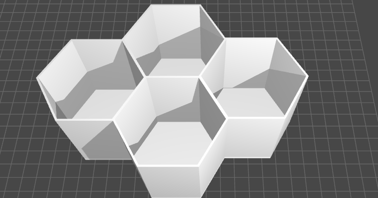 Multi hexagonal desk organizer by Eri13 | Download free STL model ...