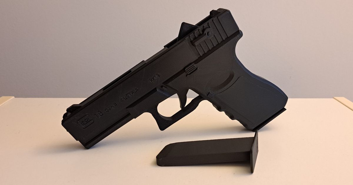 Glock 18 Pistol (Blowback Rubber Band Gun) by THE MOC CHANNEL ...