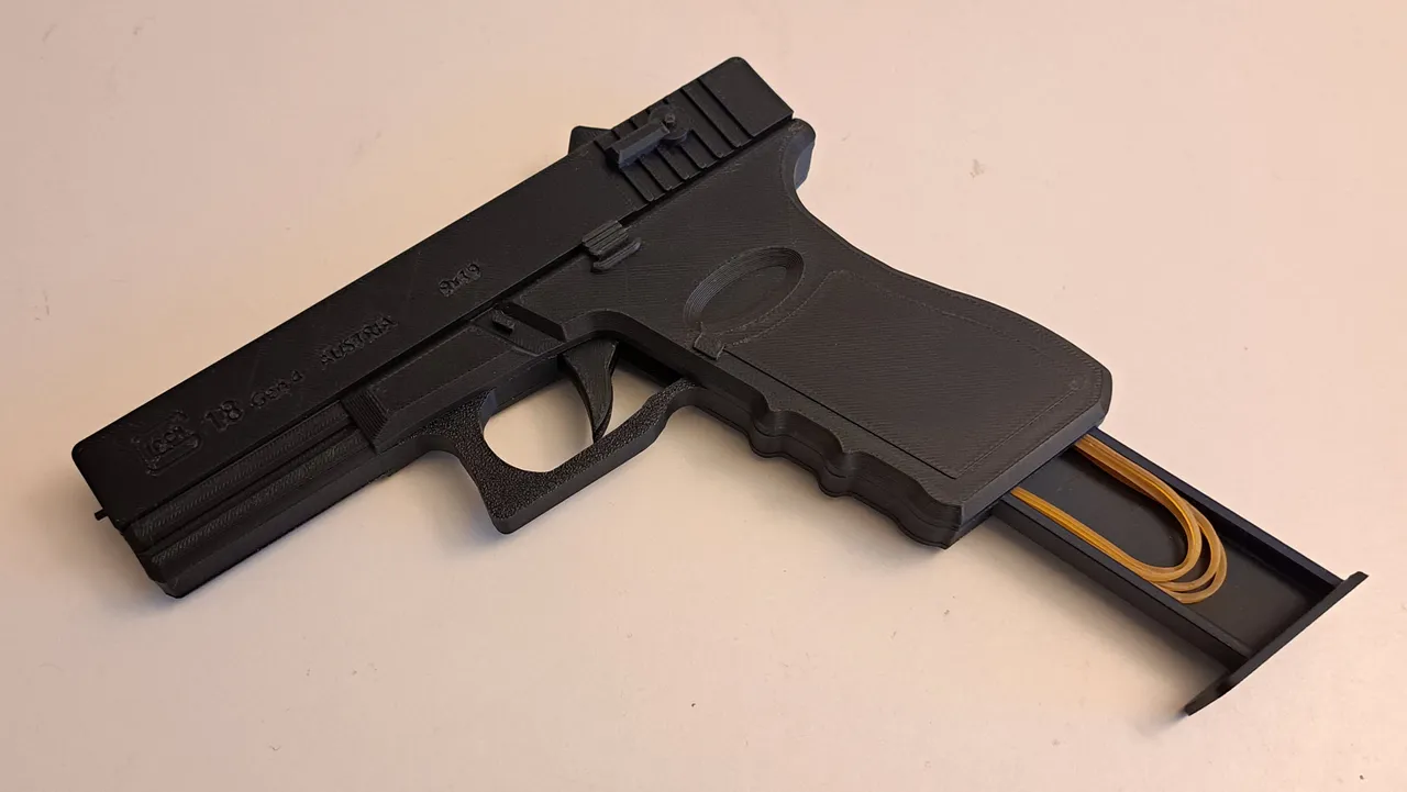 Glock 18 Pistol (Blowback Rubber Band Gun) by THE MOC CHANNEL ...