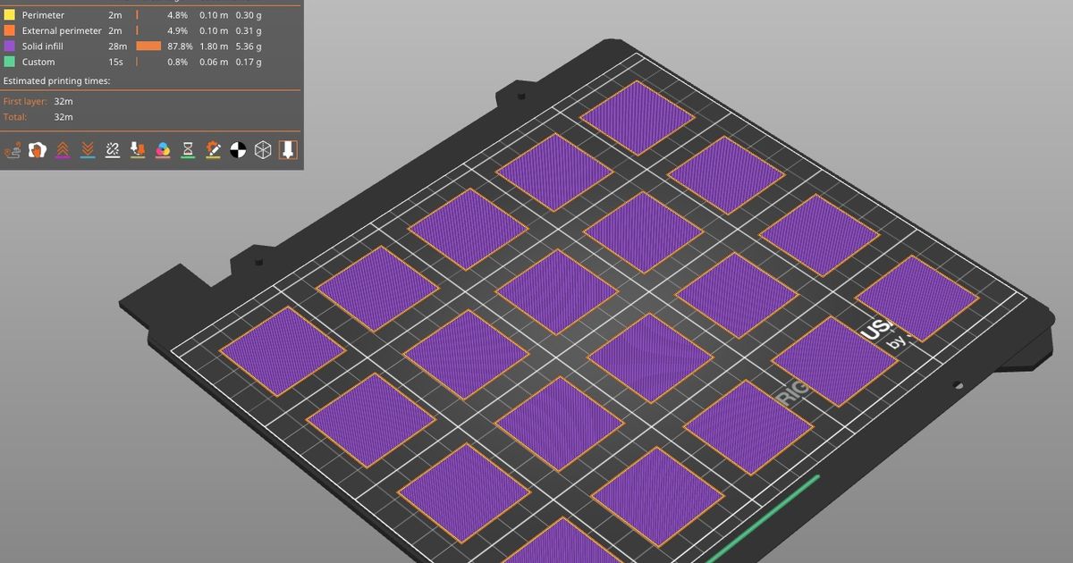 First layer calibration by Moev | Download free STL model | Printables.com