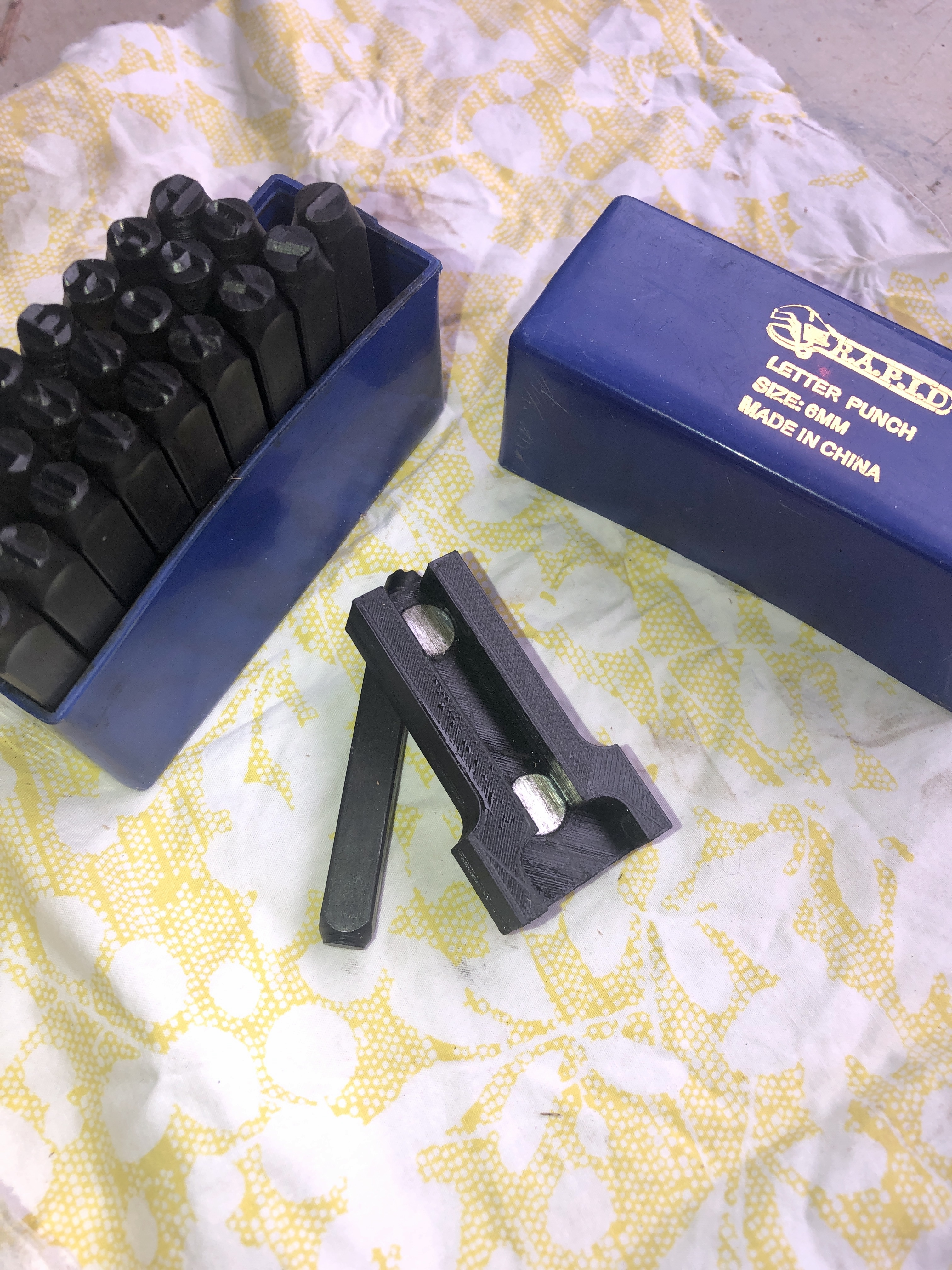 Letter and Number Stamp Alignment Holder by Mr.Spaghetti | Download ...