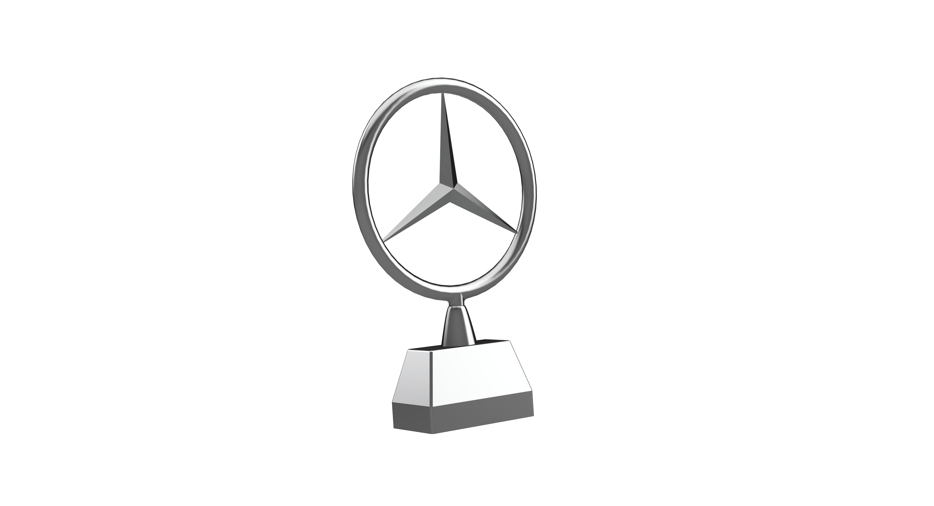 Mercedes logo, standing by Mathijs Van Wijk | Download free STL model ...