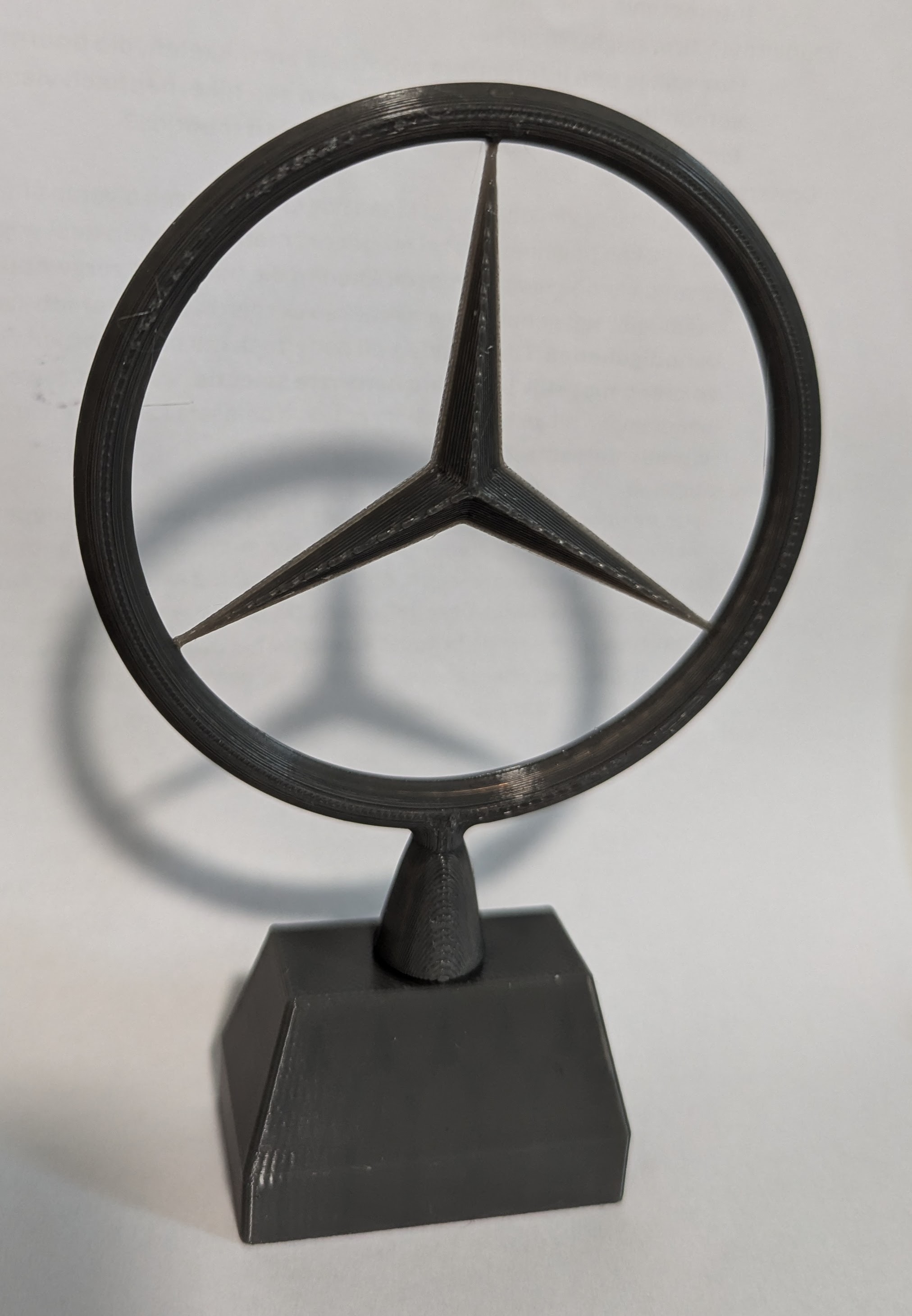 Mercedes logo, standing by Mathijs Van Wijk | Download free STL model ...