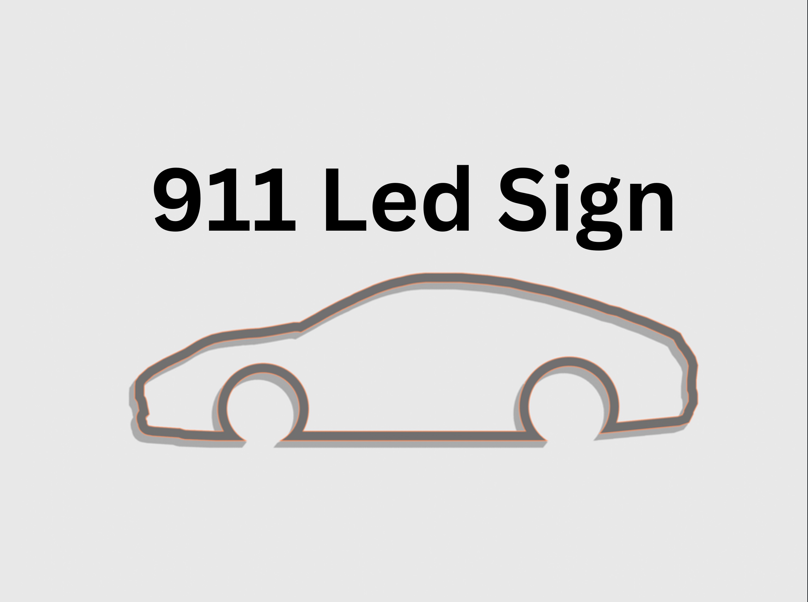 Porsche 911 Led sign by ModelMakerPro | Download free STL model ...
