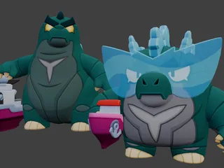 Godzilla Buzz - Brawl Stars by GoatGamez | Download free STL model ...
