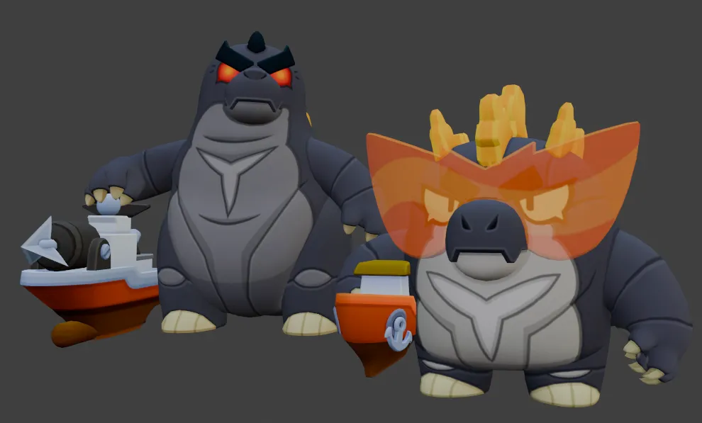 Godzilla Buzz - Brawl Stars by GoatGamez | Download free STL model ...