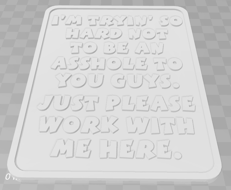 WORK WITH ME HERE, SIGN by Becker Thorne | Download free STL model ...