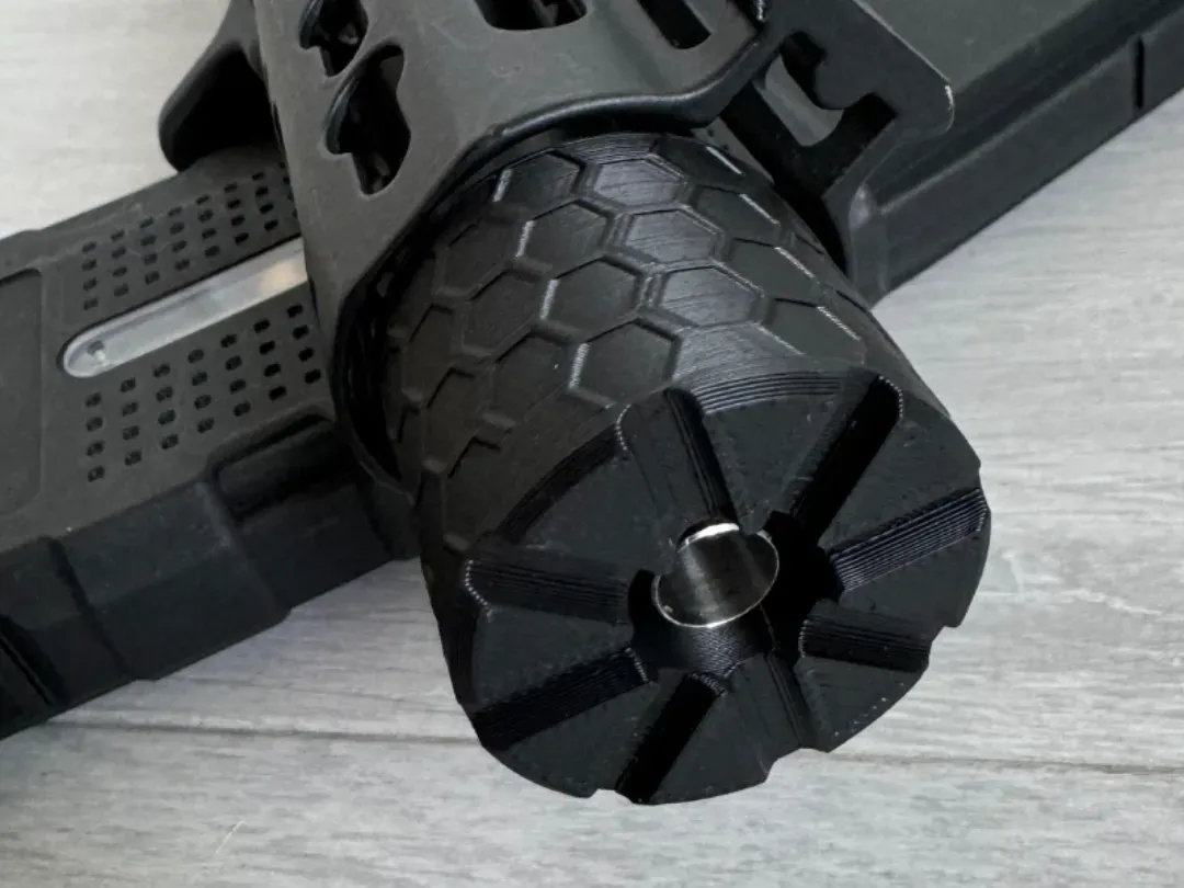 airsoft flashhider hex pattern by Cuntan Marius | Download free STL ...