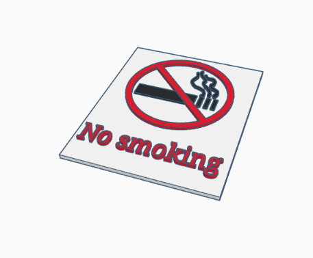 No smoking by Danil Podolskiy | Download free STL model | Printables.com