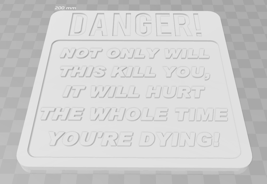 Danger - Not Only Will This Kill You, Sigange by Becker Thorne ...