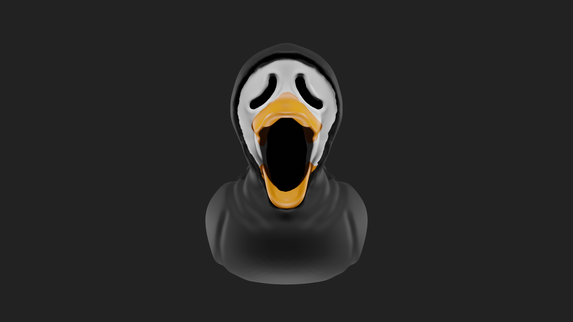 Scream Duck for Halloween by JD | Download free STL model | Printables.com