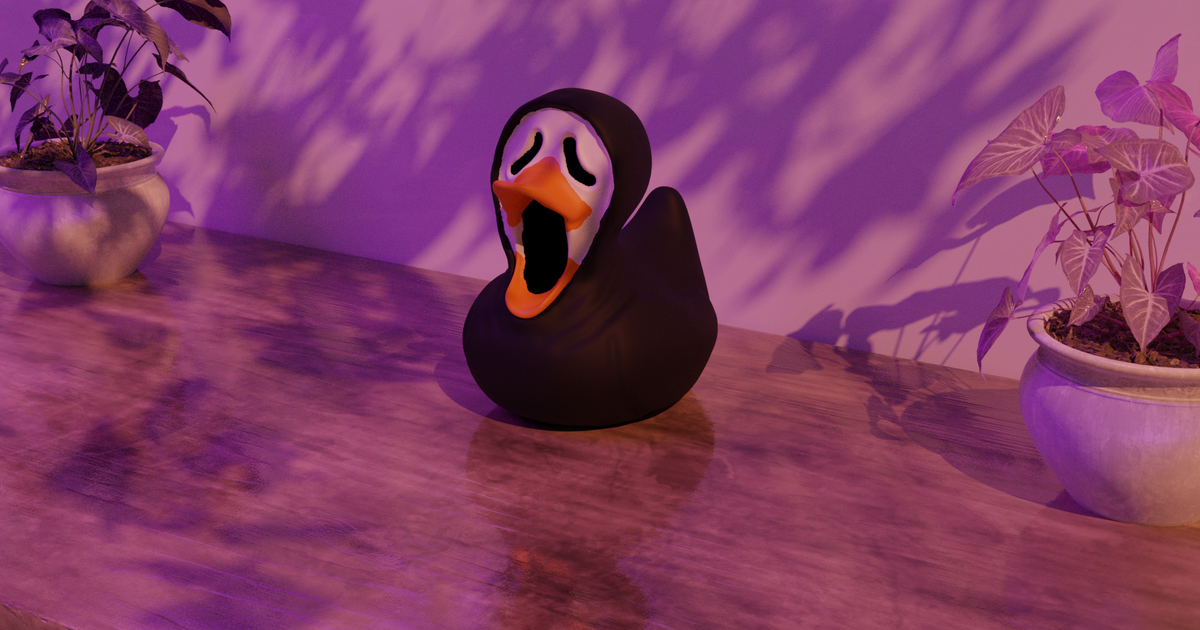 Scream Duck for Halloween by JD | Download free STL model | Printables.com