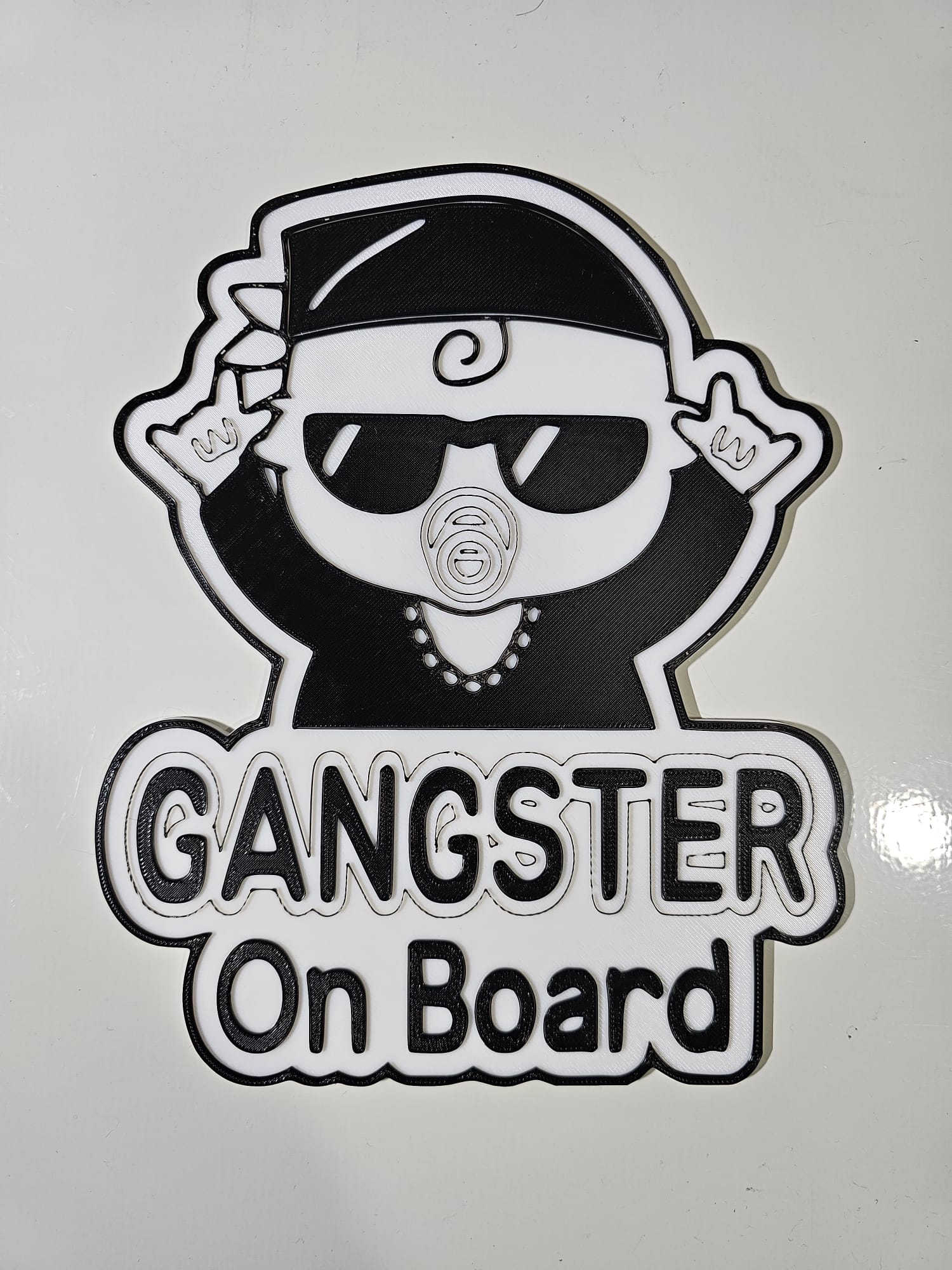 Gangster Kid 3D Print: Fun Figure for Car Decoration or Gift by Levi ...