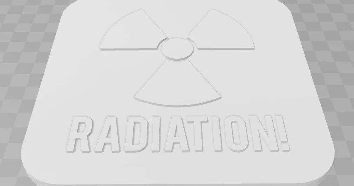 Radiation Signage by Becker Thorne | Download free STL model ...