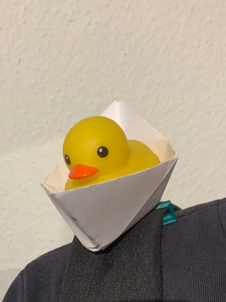 Rubber duck shoulder mount by bux | Download free STL model ...