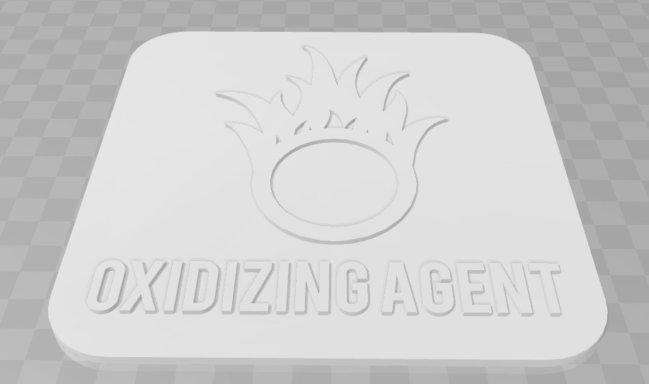 Oxidizing Agent signage by Becker Thorne | Download free STL model ...