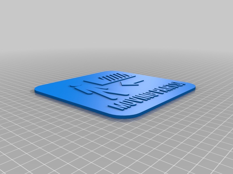 Moving Parts signage by Becker Thorne | Download free STL model ...
