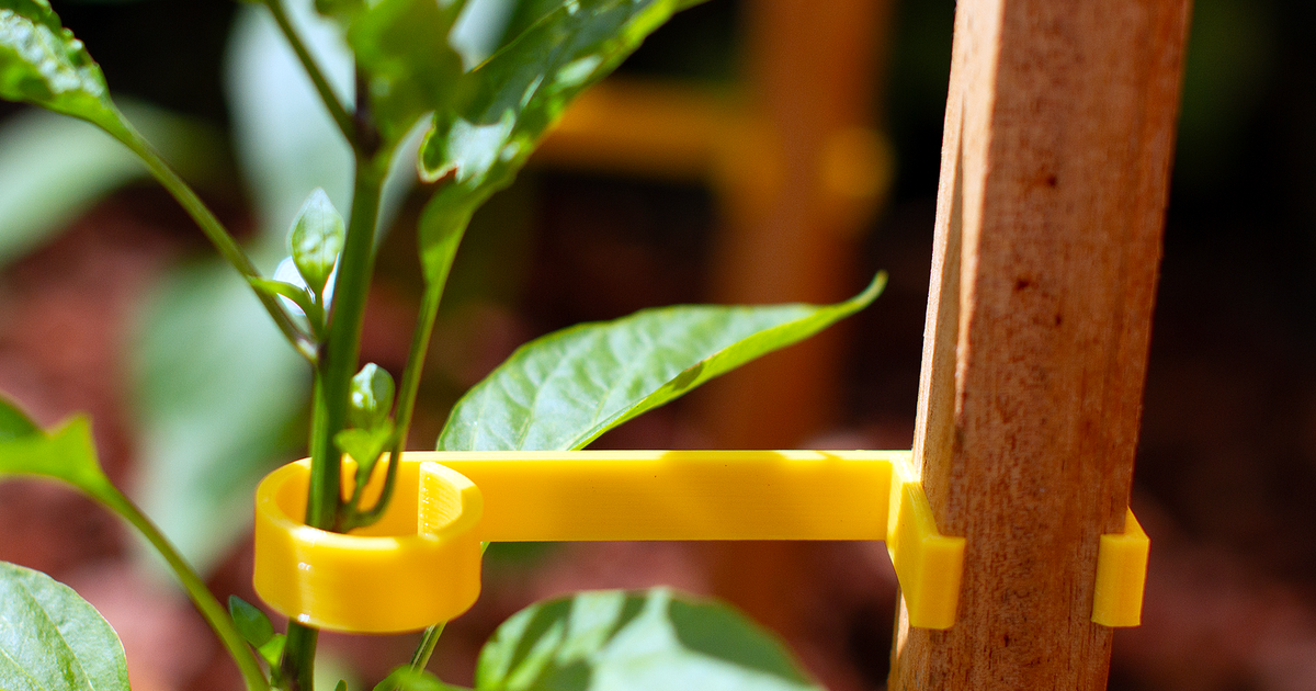 Garden stake standoff by OzRocky | Download free STL model | Printables.com