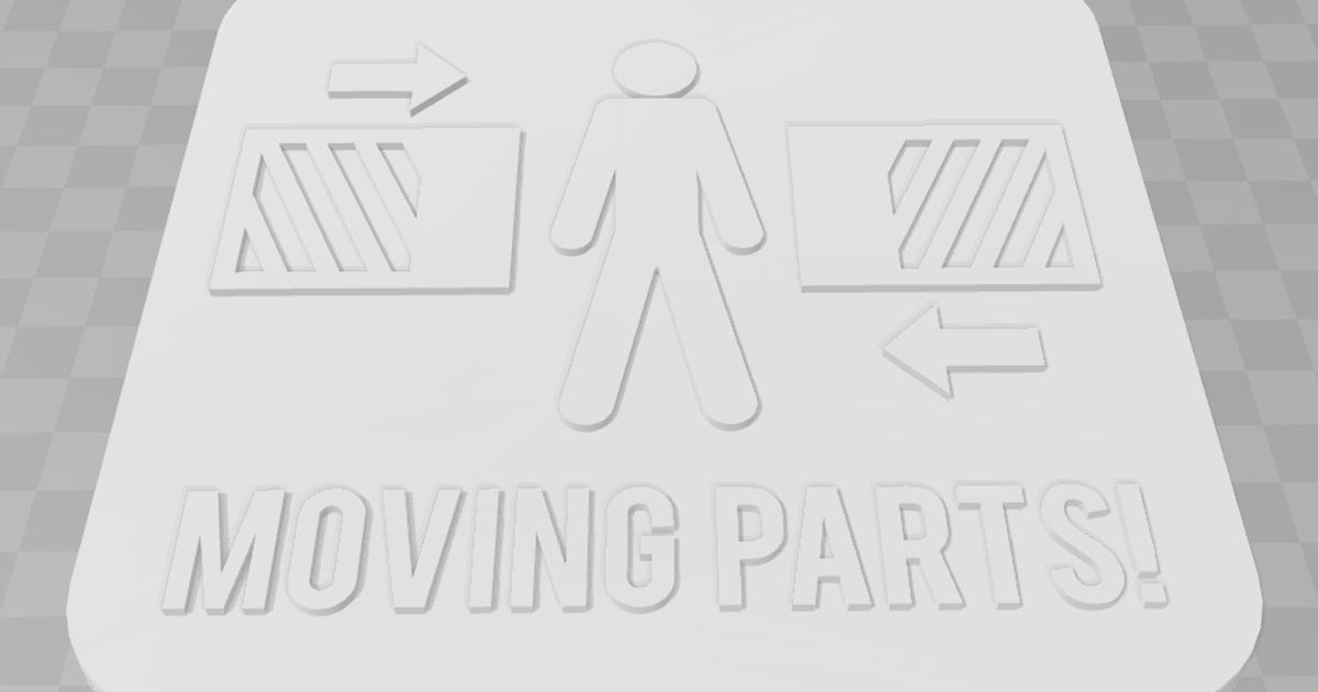 Moving Parts signage by Becker Thorne | Download free STL model ...