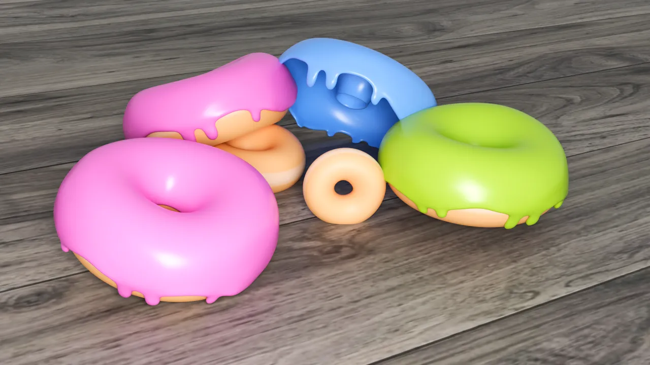 Two-Color Donut for 3D Printing by hvrkh | Download free STL model ...