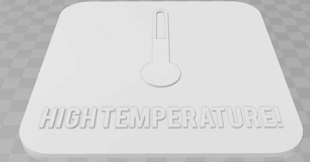 High Temperature Signage by Becker Thorne | Download free STL model ...