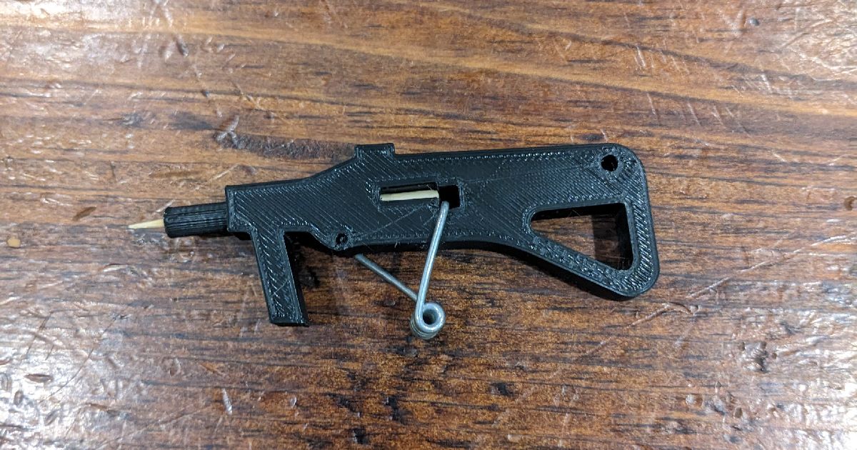 Toothpick launcher by quickc46q | Download free STL model | Printables.com