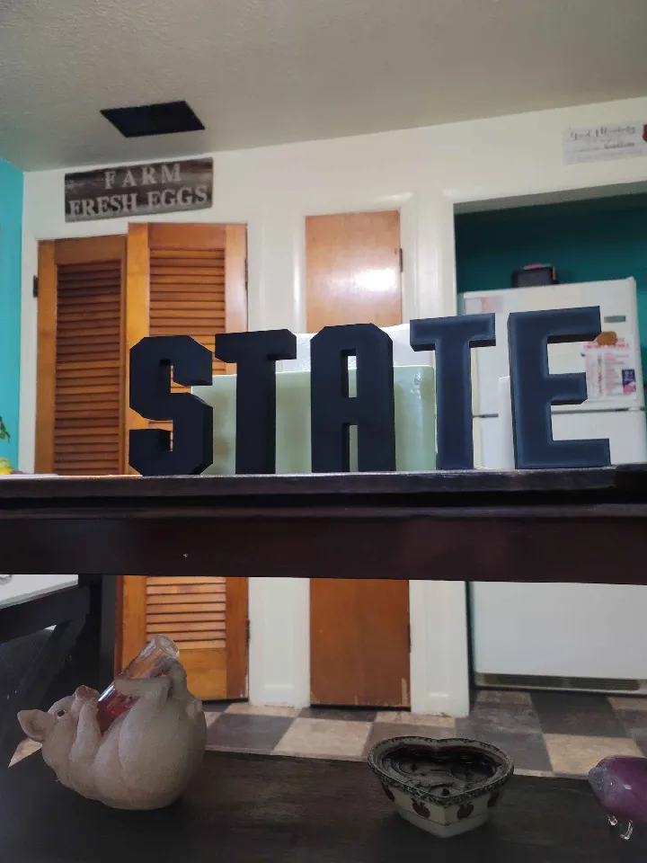 Ohio State Letters Decor by FragicZ | Download free STL model ...